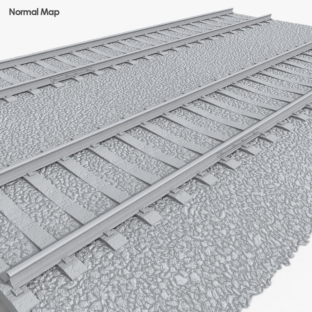 3d model of railway tracks 1