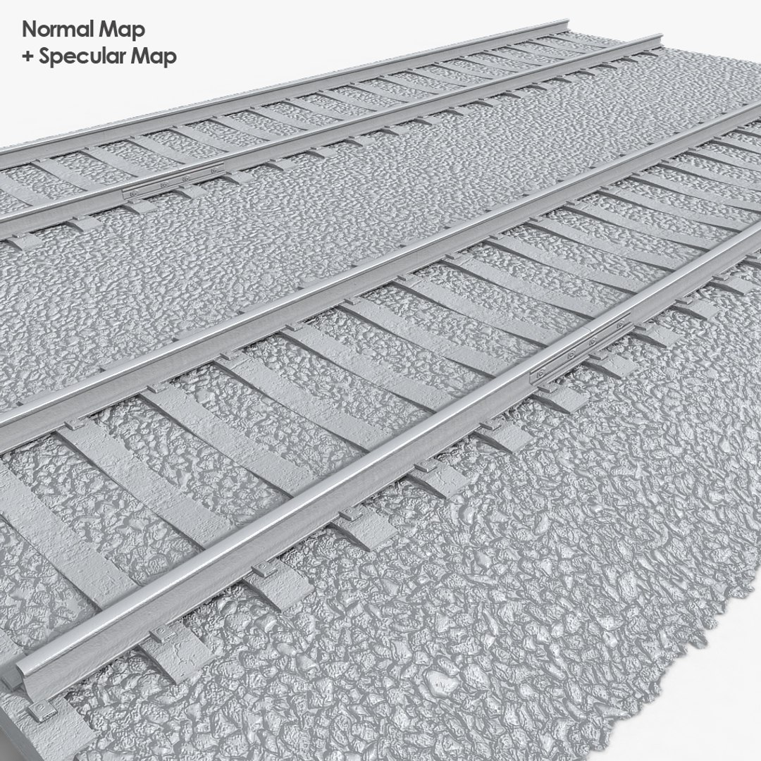 3d model of railway tracks 1
