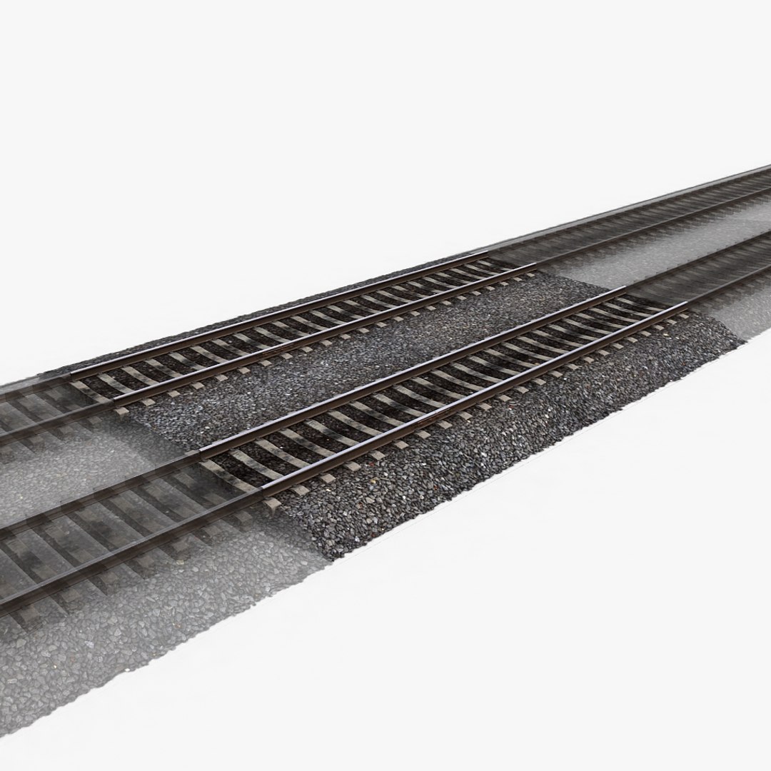 3d model of railway tracks 1