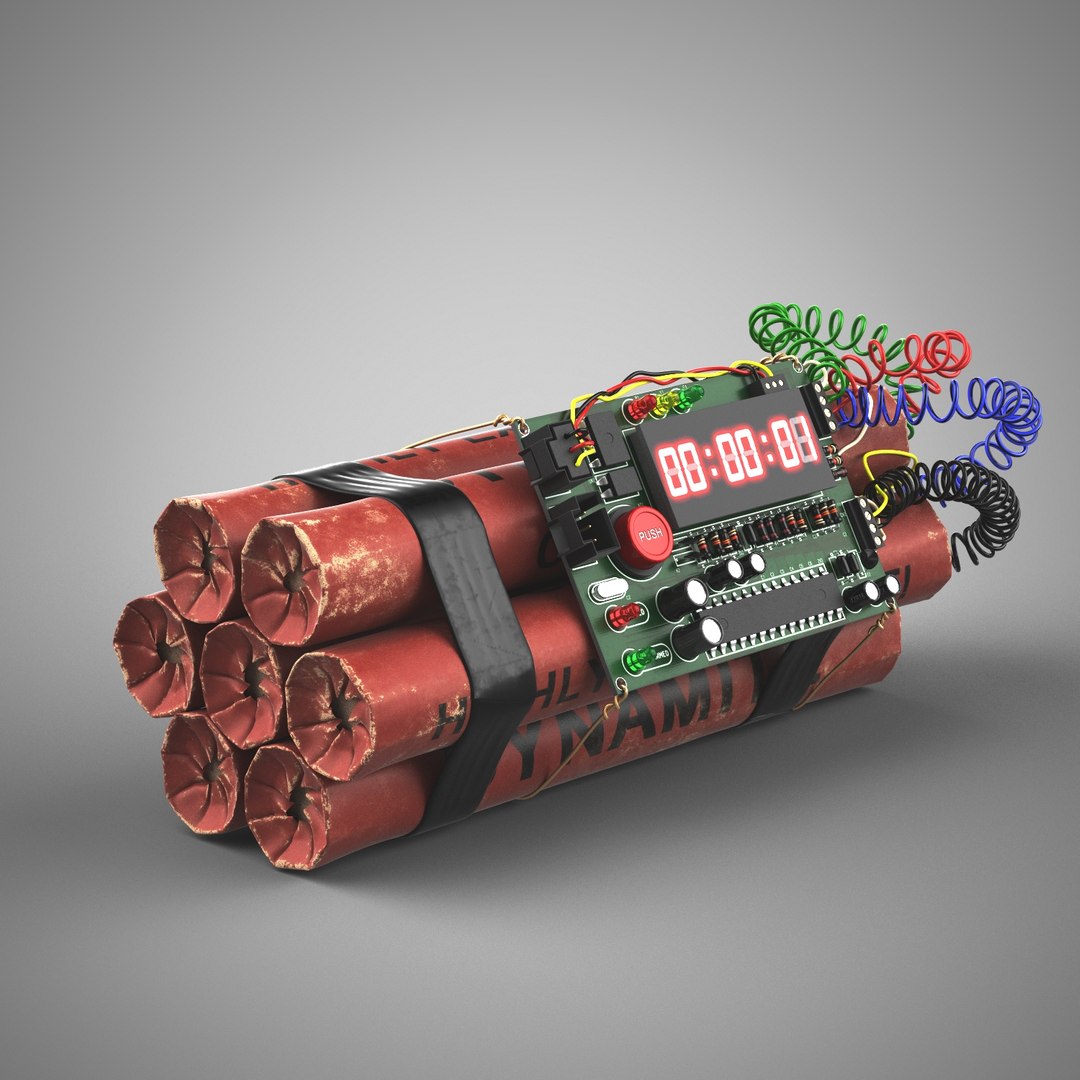 3d dynamite bomb