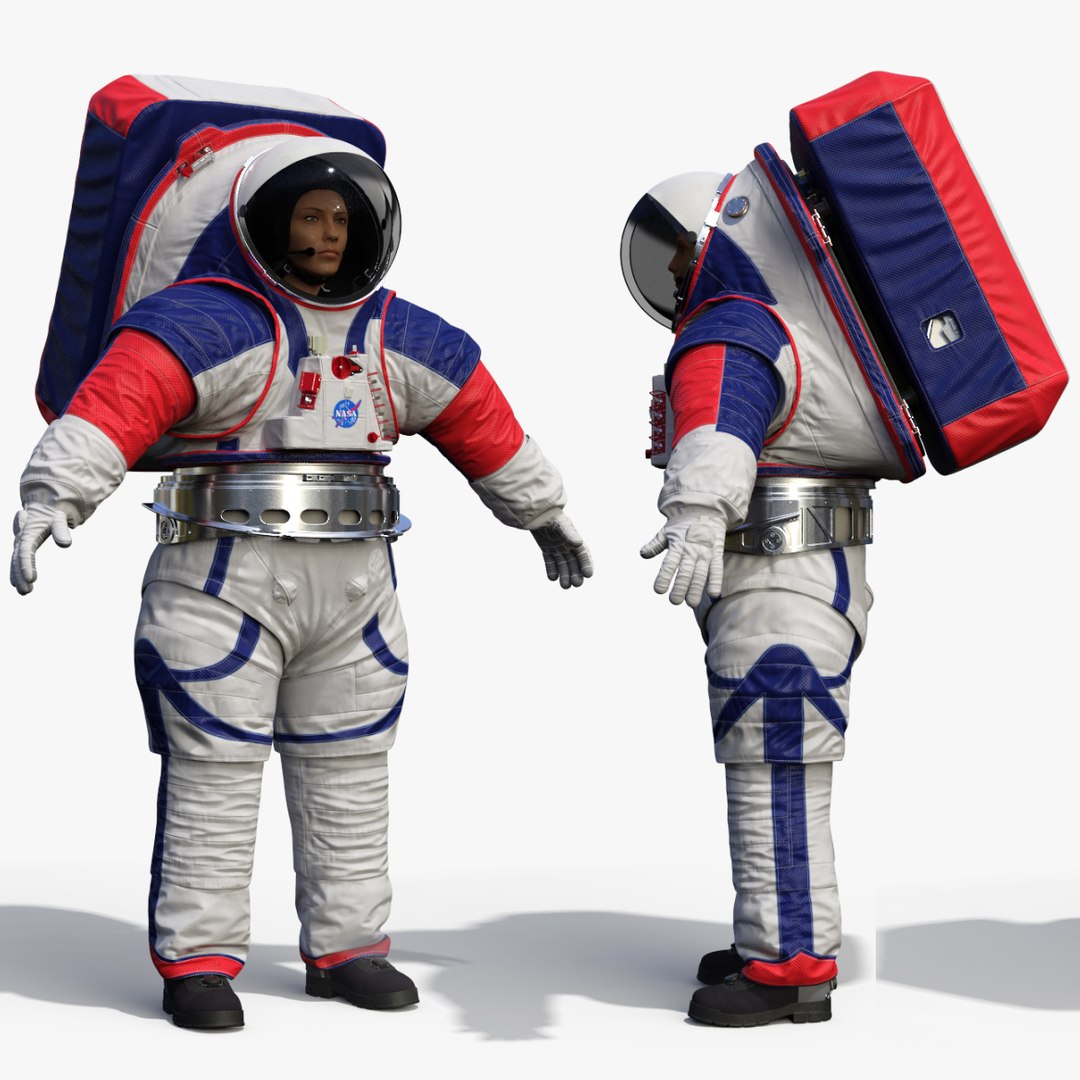 3D Female Astronaut Nasa Xemu - TurboSquid 1632017
