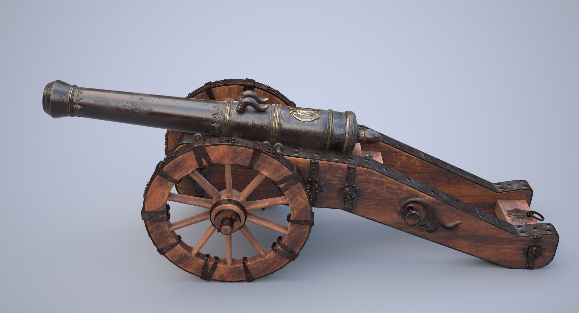 3D Royal Cannon - TurboSquid 1397570