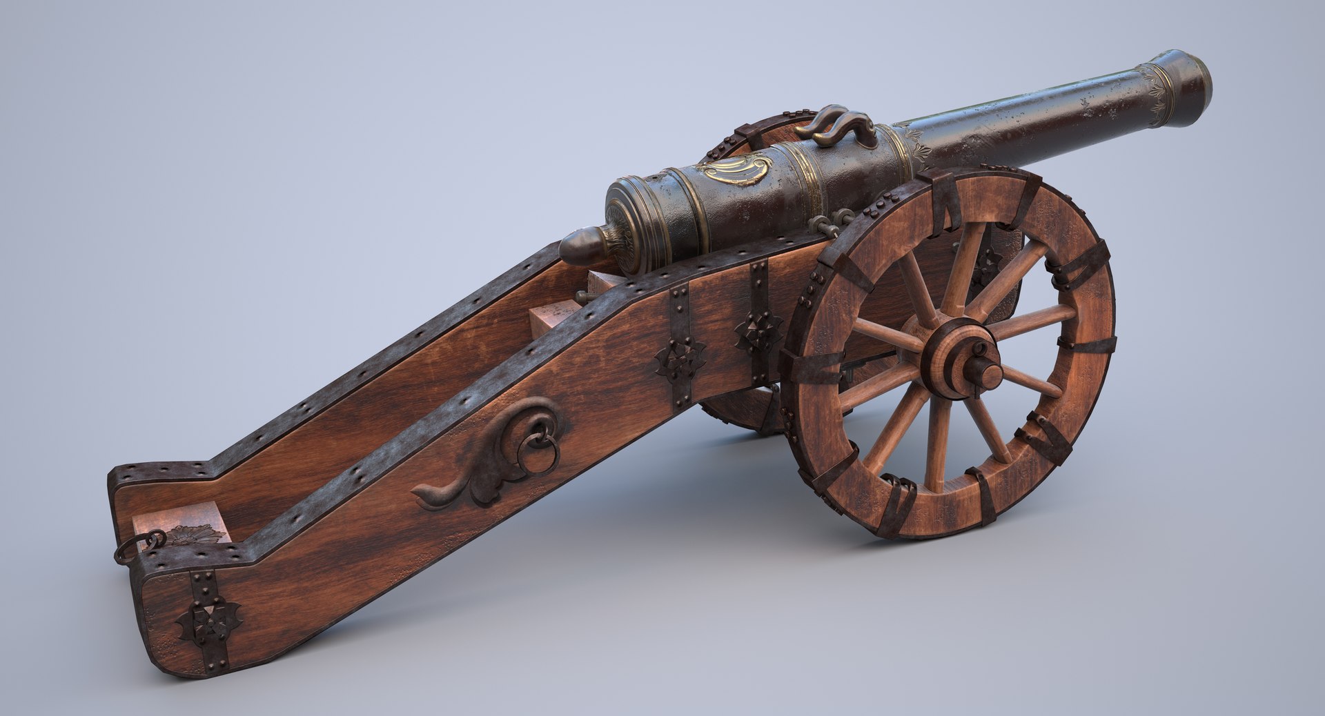 3D Royal Cannon - TurboSquid 1397570