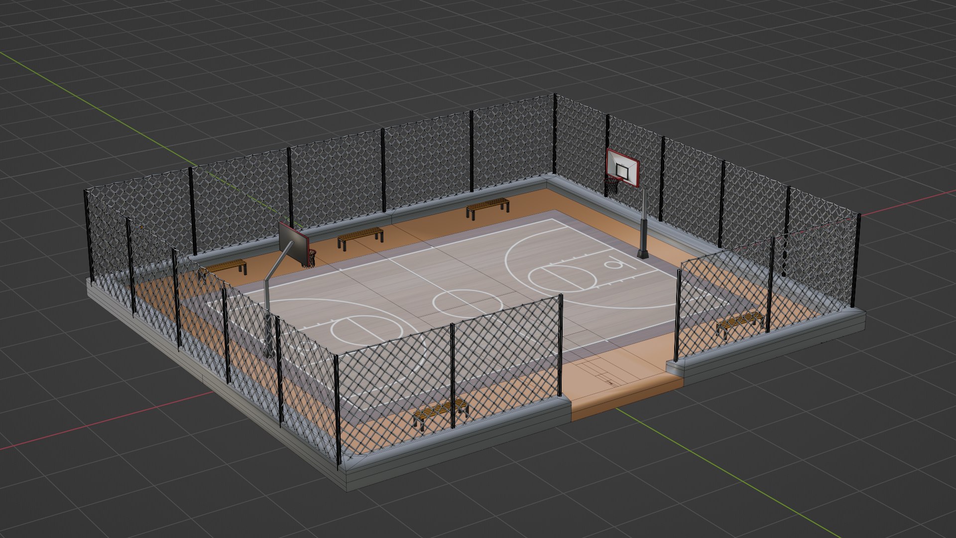 Basketball Stadium 3D Model - TurboSquid 1882405
