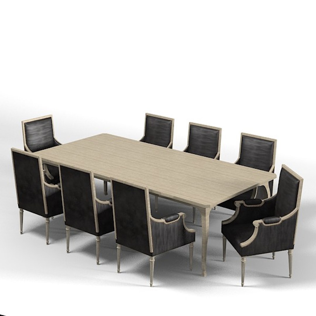 pierre dining table 3d model