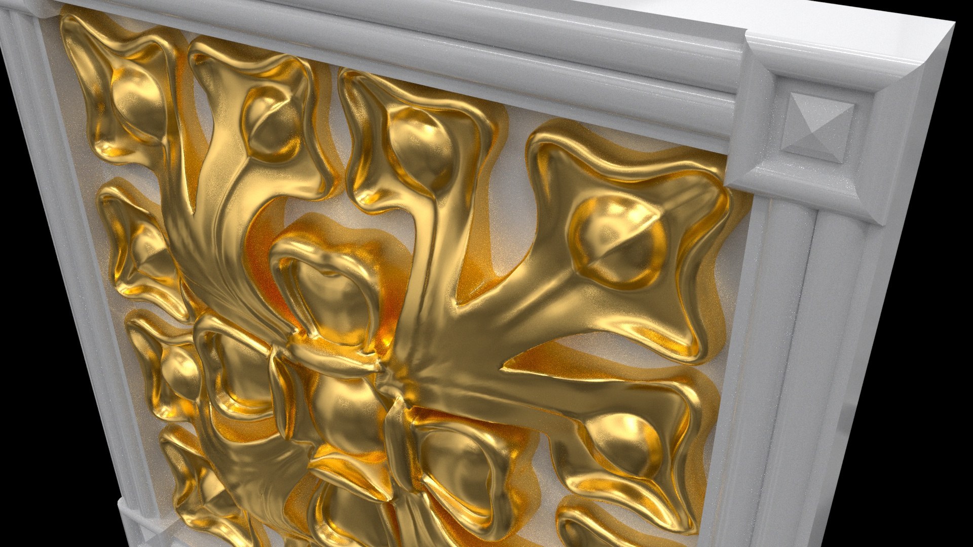 Plaster Decorative Bow DS478 3D Model - TurboSquid 2374598