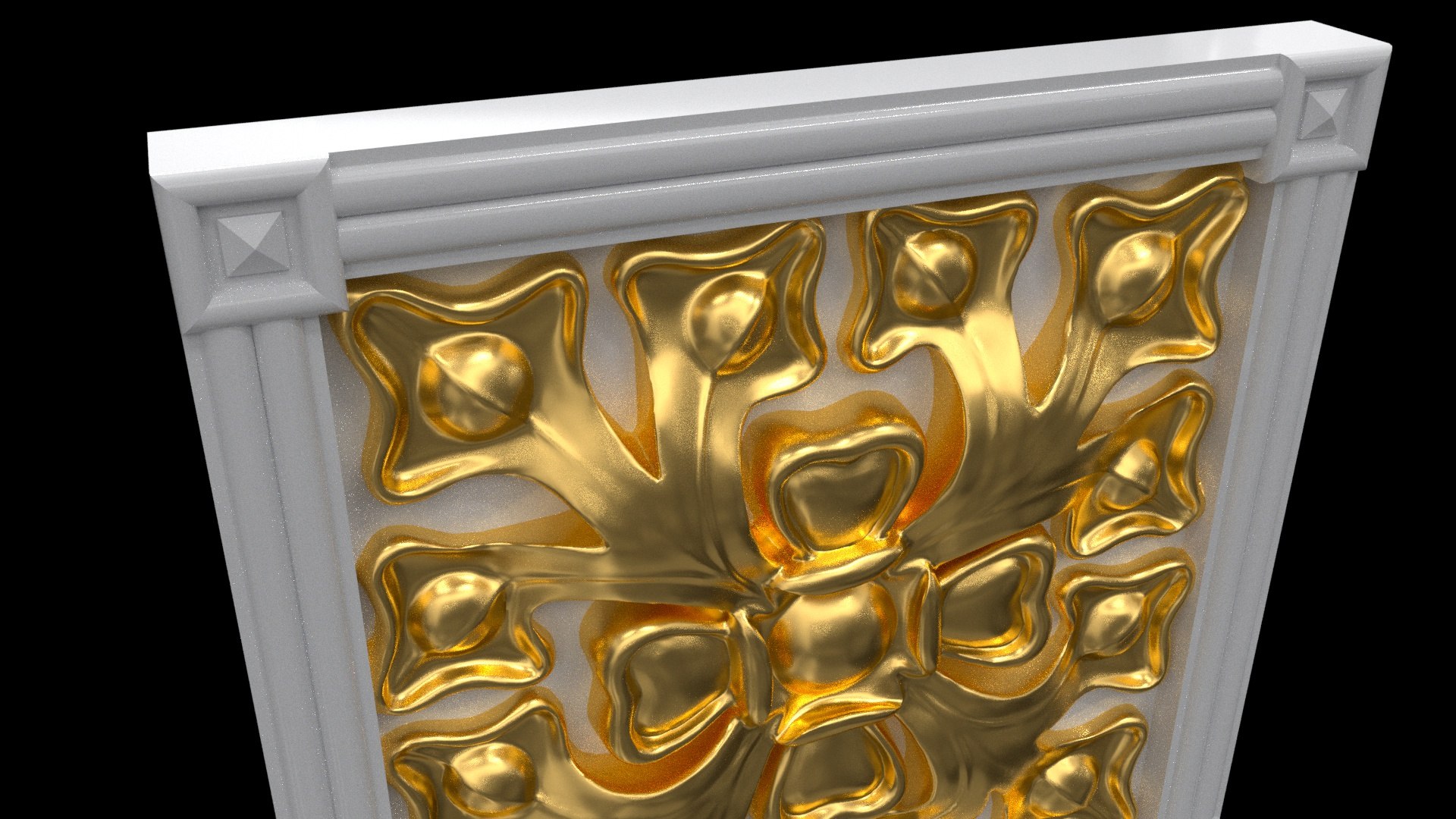 Plaster Decorative Bow DS478 3D Model - TurboSquid 2374598