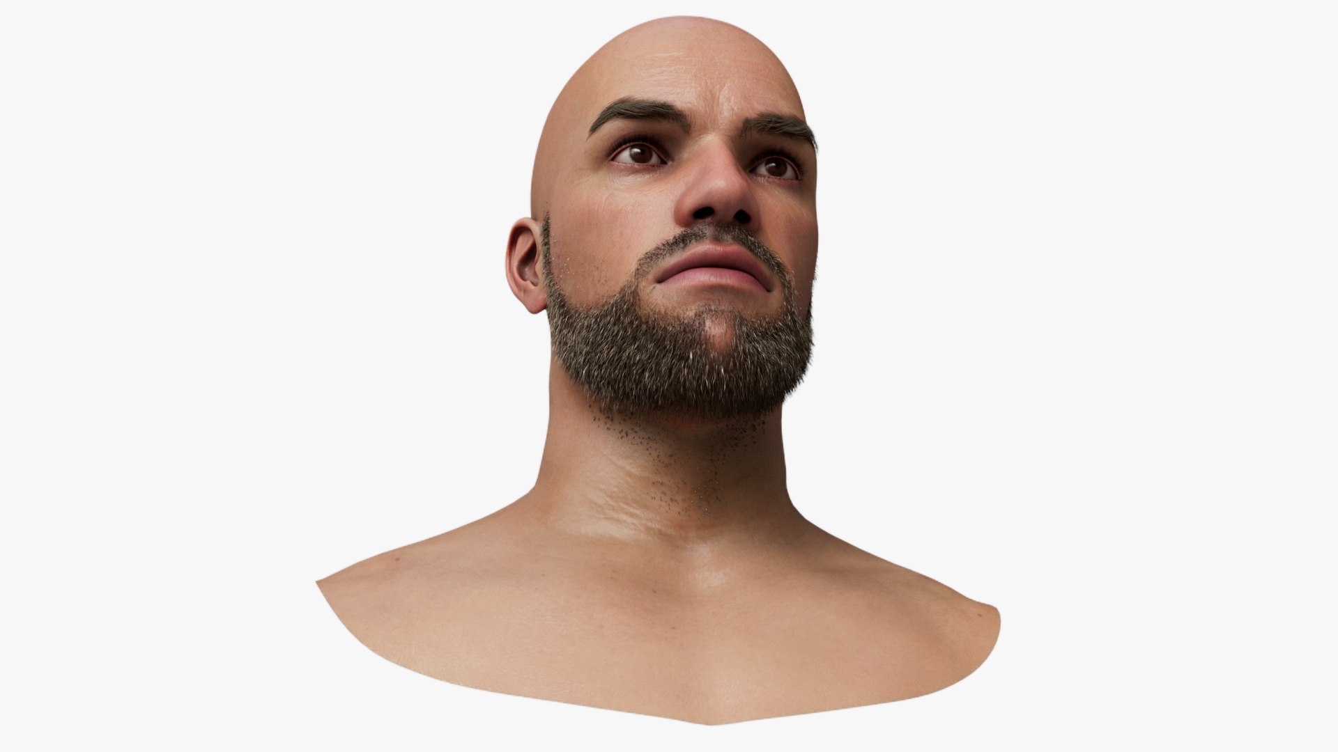 Male Head Mesh Metahuman Unreal Topology Man Head Mesh V1 3D Model ...