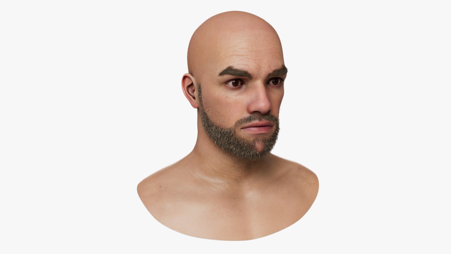 Male Head Mesh Metahuman Unreal Topology Man Head Mesh V1 3D Model ...