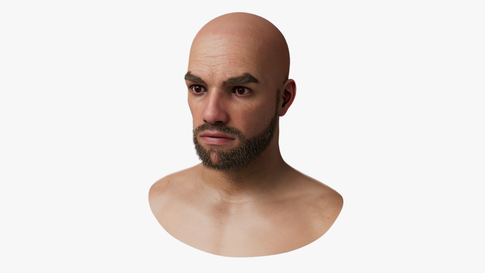 Male Head Mesh Metahuman Unreal Topology Man Head Mesh V1 3D Model ...