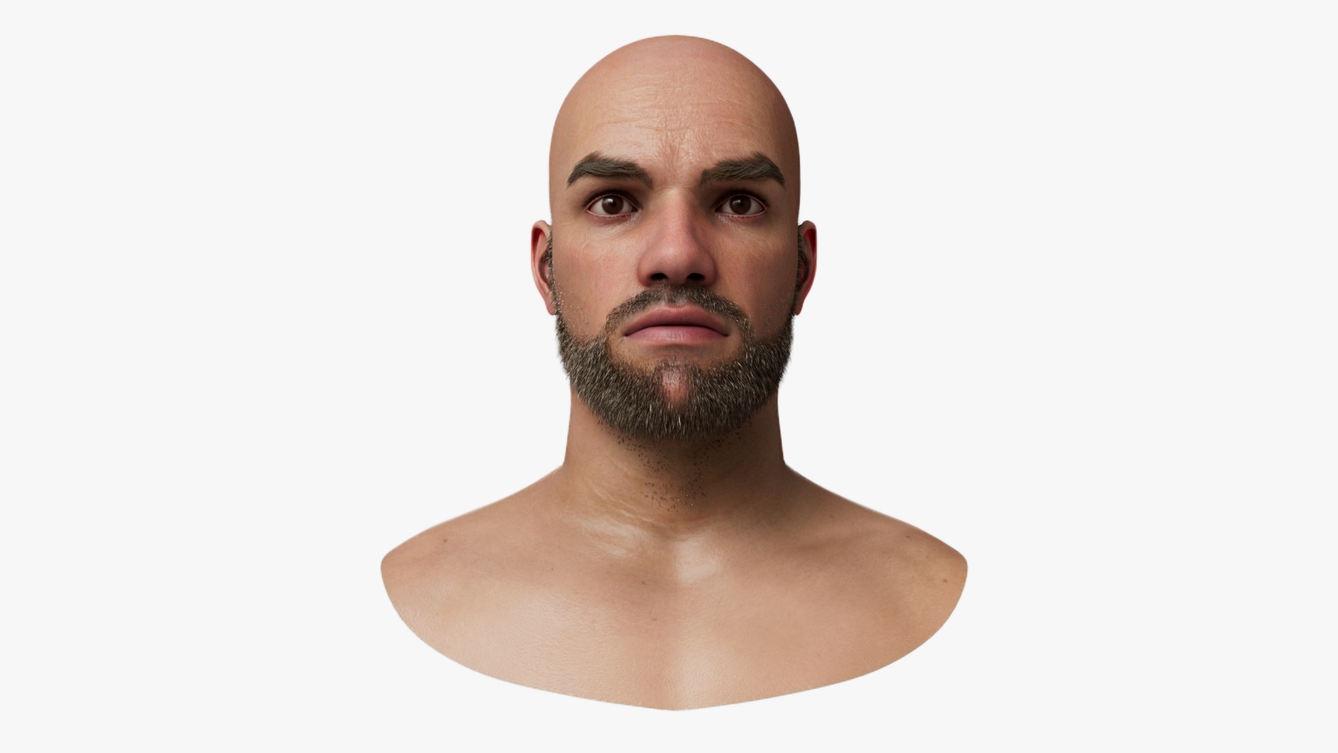 Male Head Mesh Metahuman Unreal Topology Man Head Mesh V1 3D Model ...