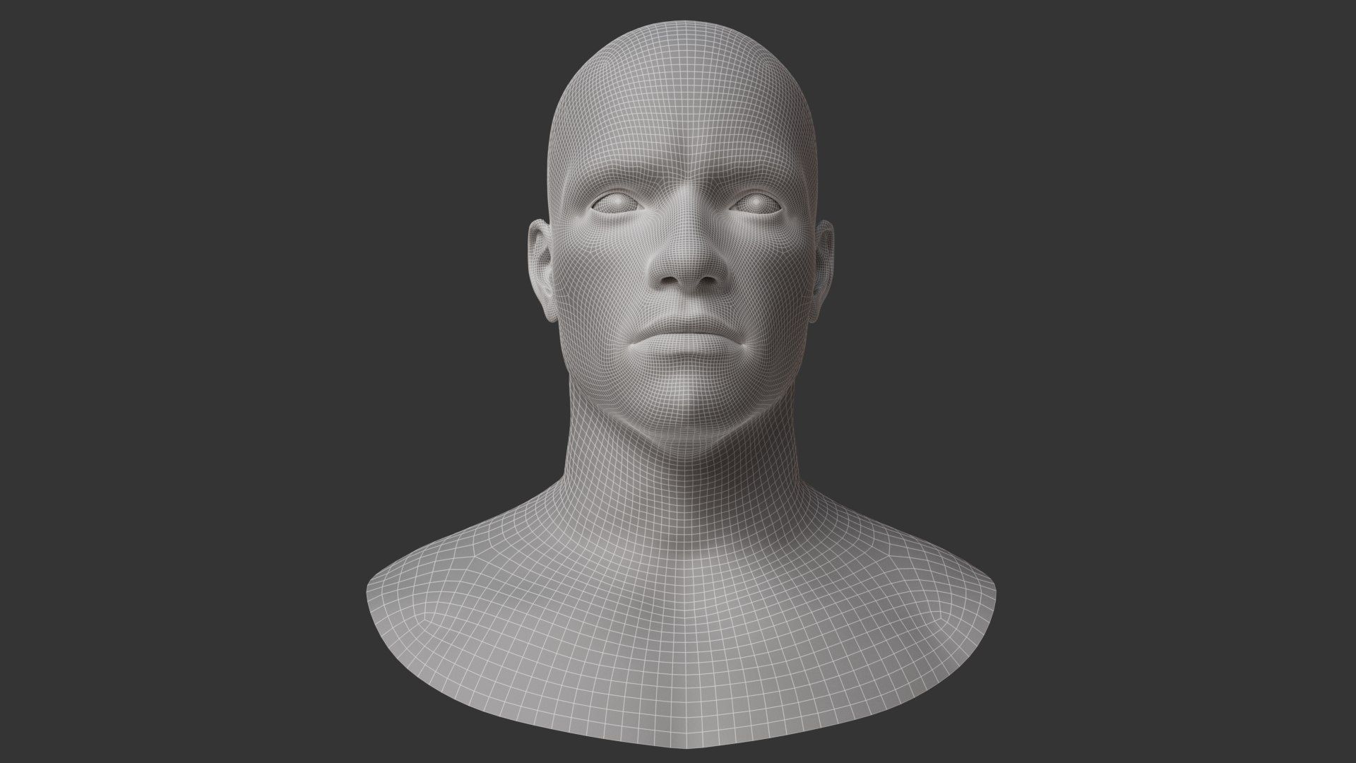 Male Head Mesh Metahuman Unreal Topology Man Head Mesh V1 3D Model ...