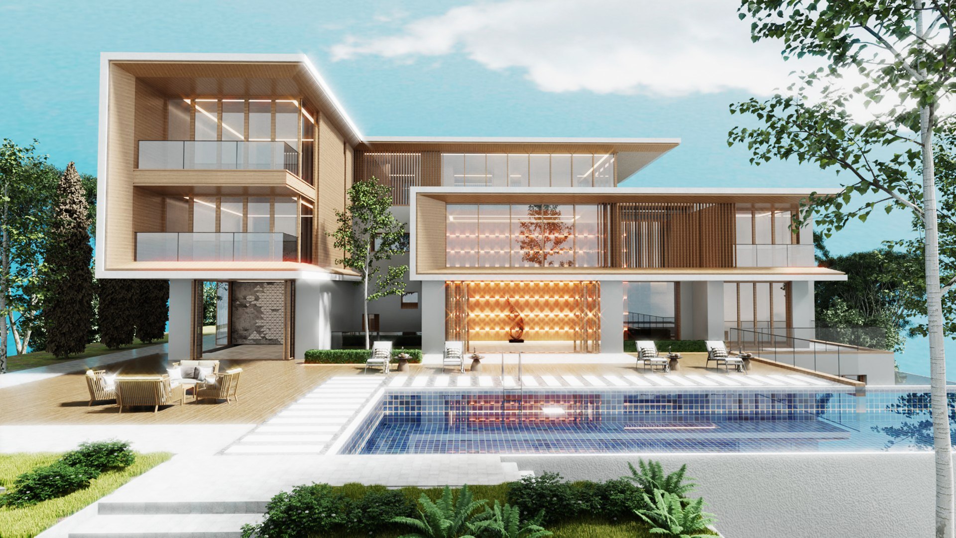 3D Luxury Villa Exterior and Interior model 3D model - TurboSquid 2065050