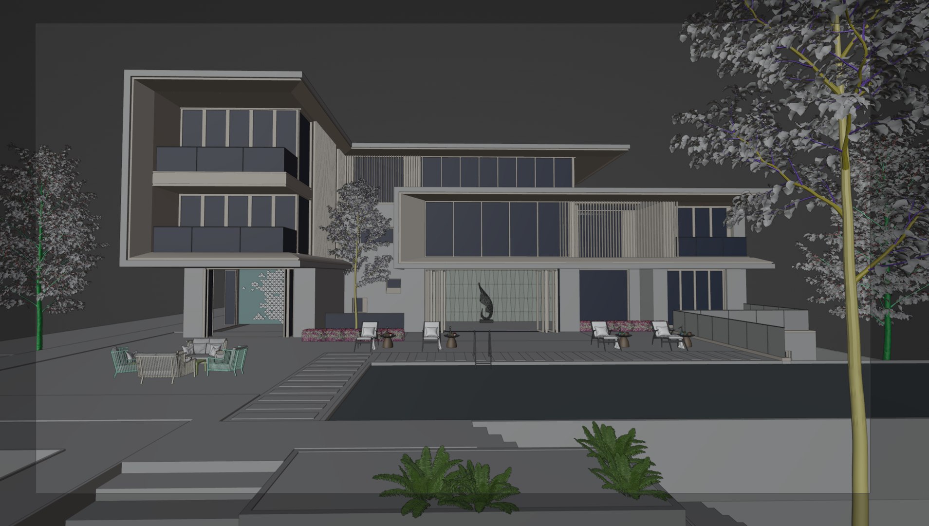 3D Luxury Villa Exterior and Interior model 3D model - TurboSquid 2065050