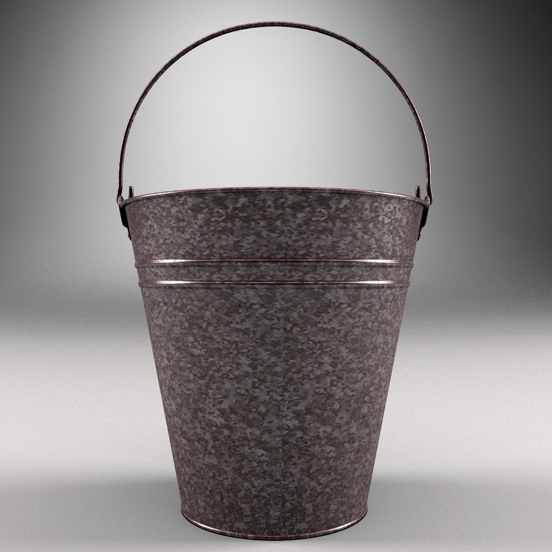 Bucket Modelled Contains 3ds