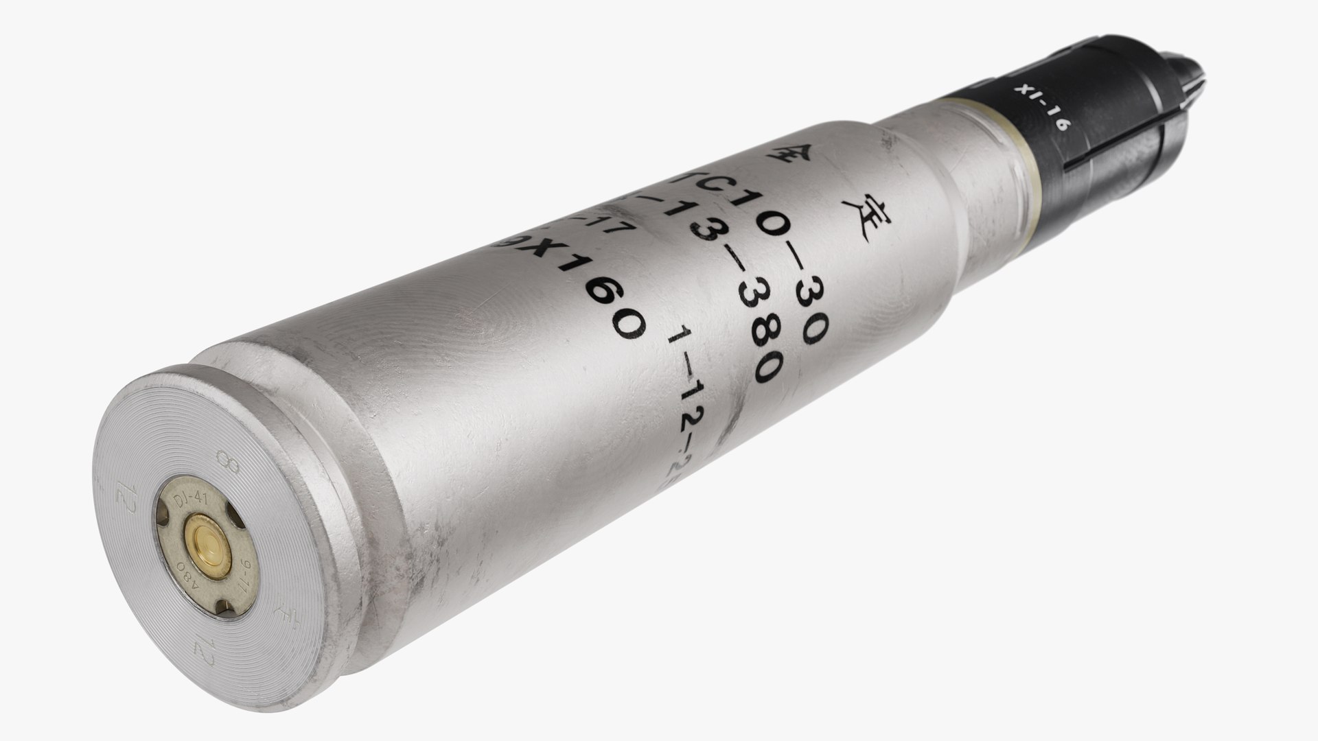 3D 30mm Chinese 30x165 APFSDS Ammunition Realistic - TurboSquid 2270440