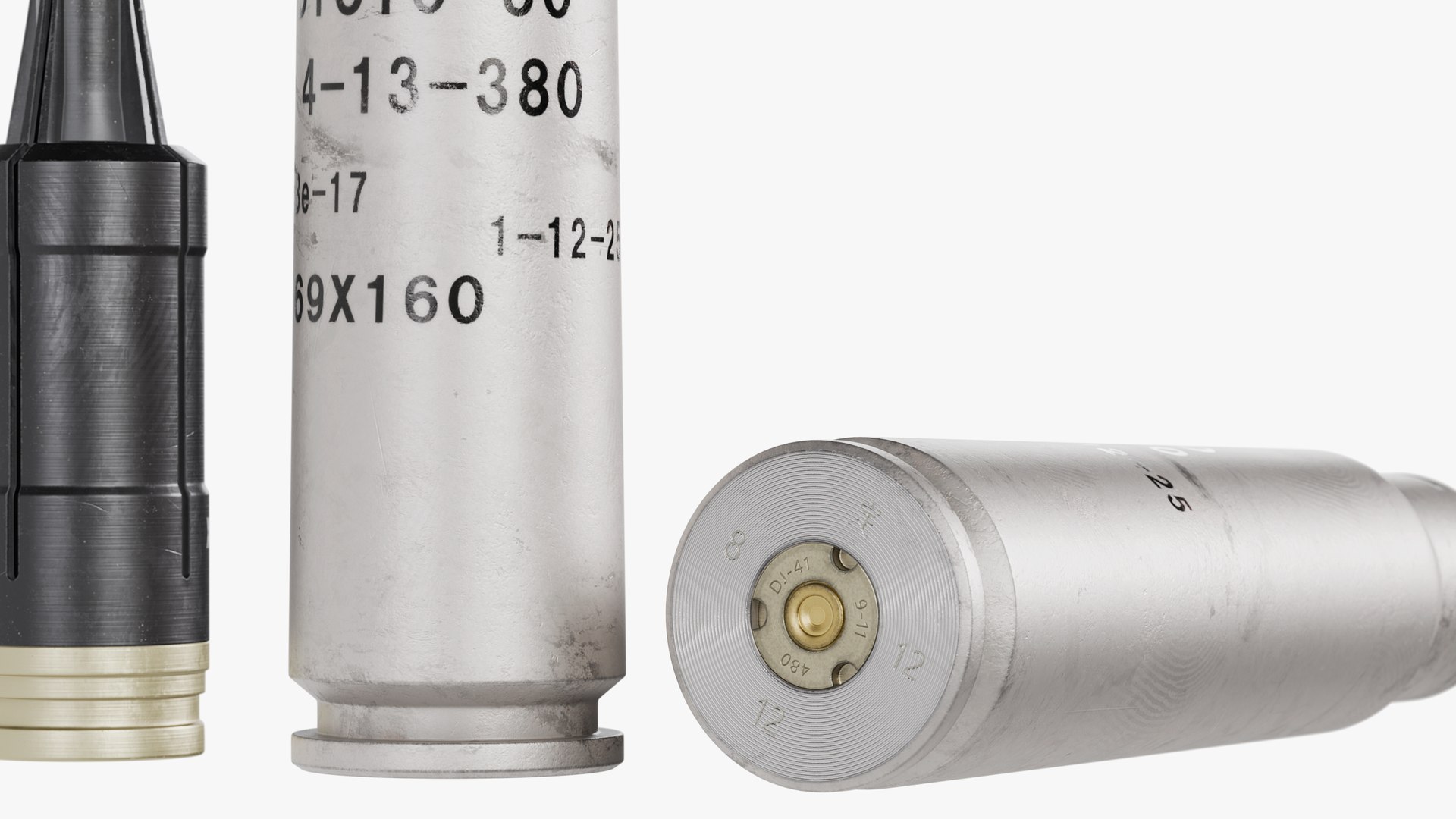 3D 30mm Chinese 30x165 APFSDS Ammunition Realistic - TurboSquid 2270440