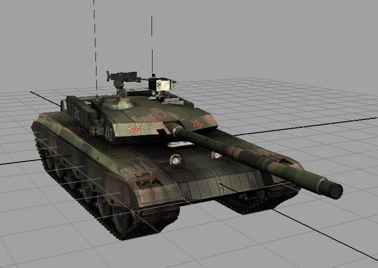 3d Chinese Type Main Battle Tank