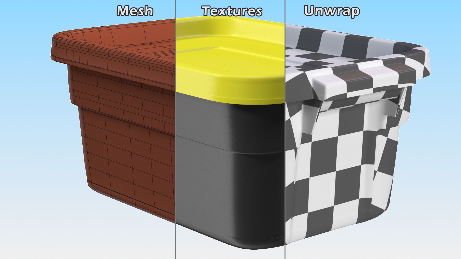 3D Stackable Storage Tote With Lid 3 Gallon - TurboSquid 1799408