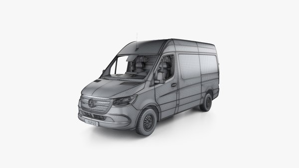 modelo 3d Mercedes-Benz Sprinter Panel Van L2H2 with HQ interior 2019 ...