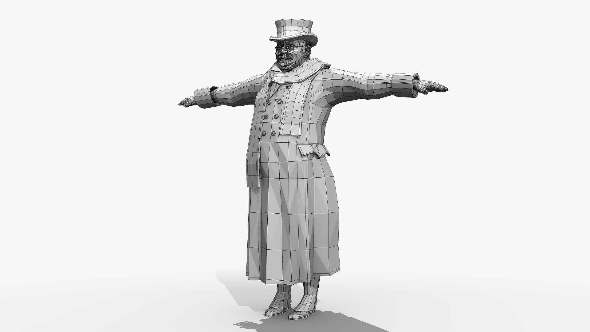 Victorian Dickens Man 1 3D Model - TurboSquid 1703579