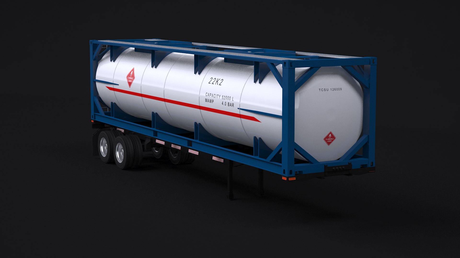 3D Spec Iso Tank Trailer Model - TurboSquid 1551371