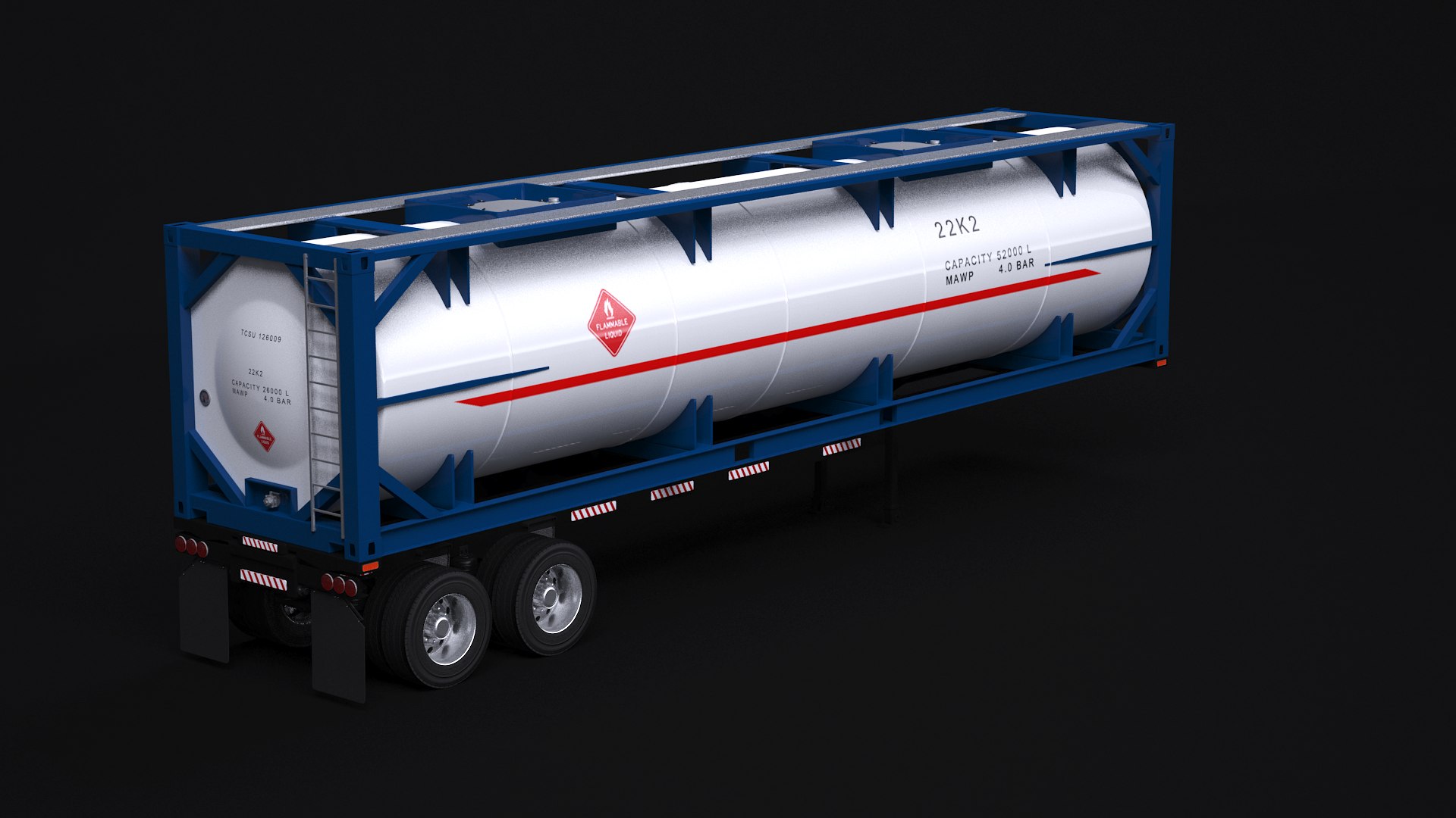 3D Spec Iso Tank Trailer Model - TurboSquid 1551371