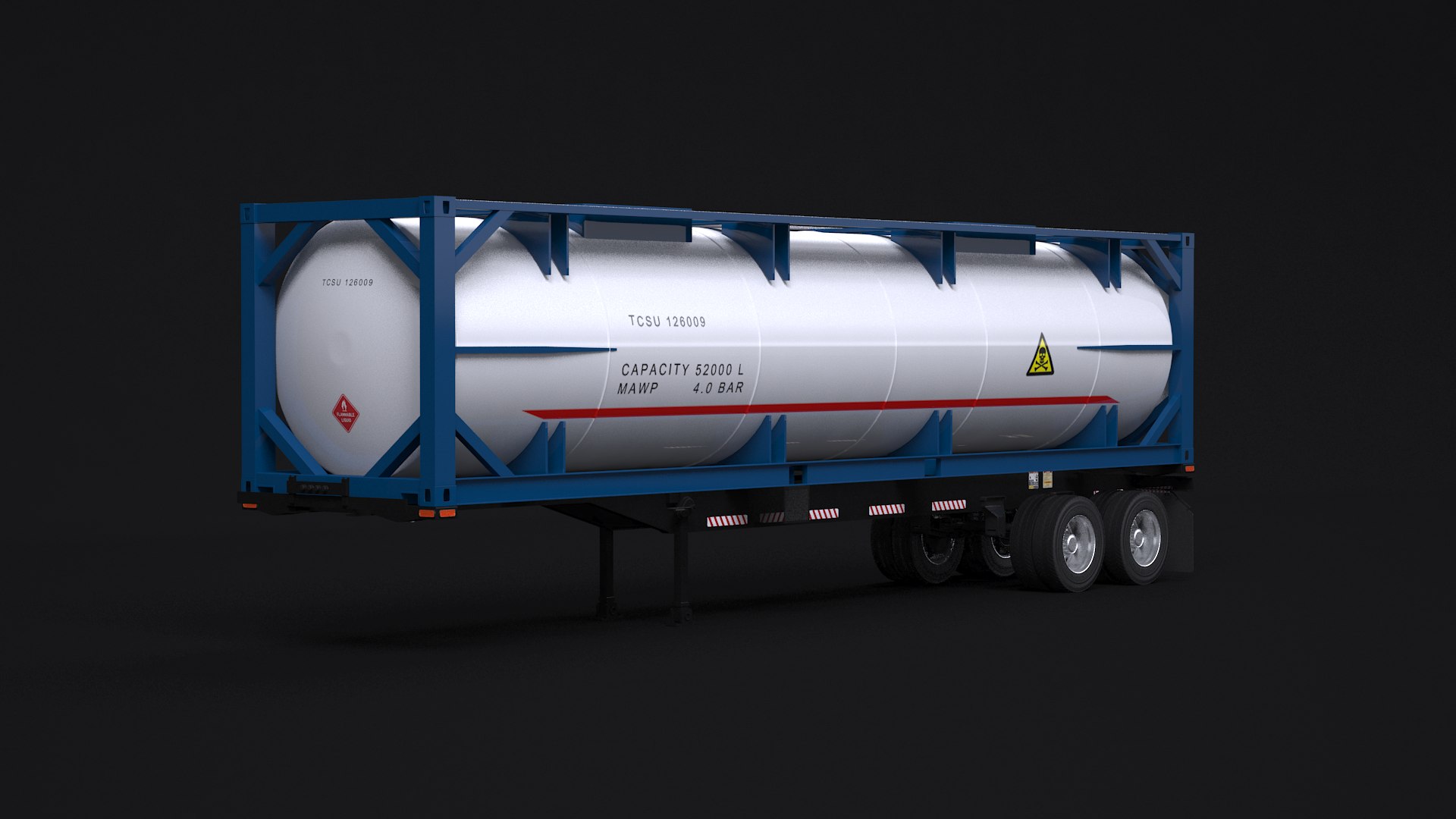 3D Spec Iso Tank Trailer Model - TurboSquid 1551371