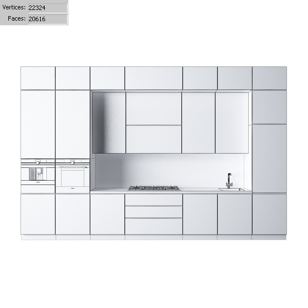 Modern Kitchen 3D Model - TurboSquid 1598544