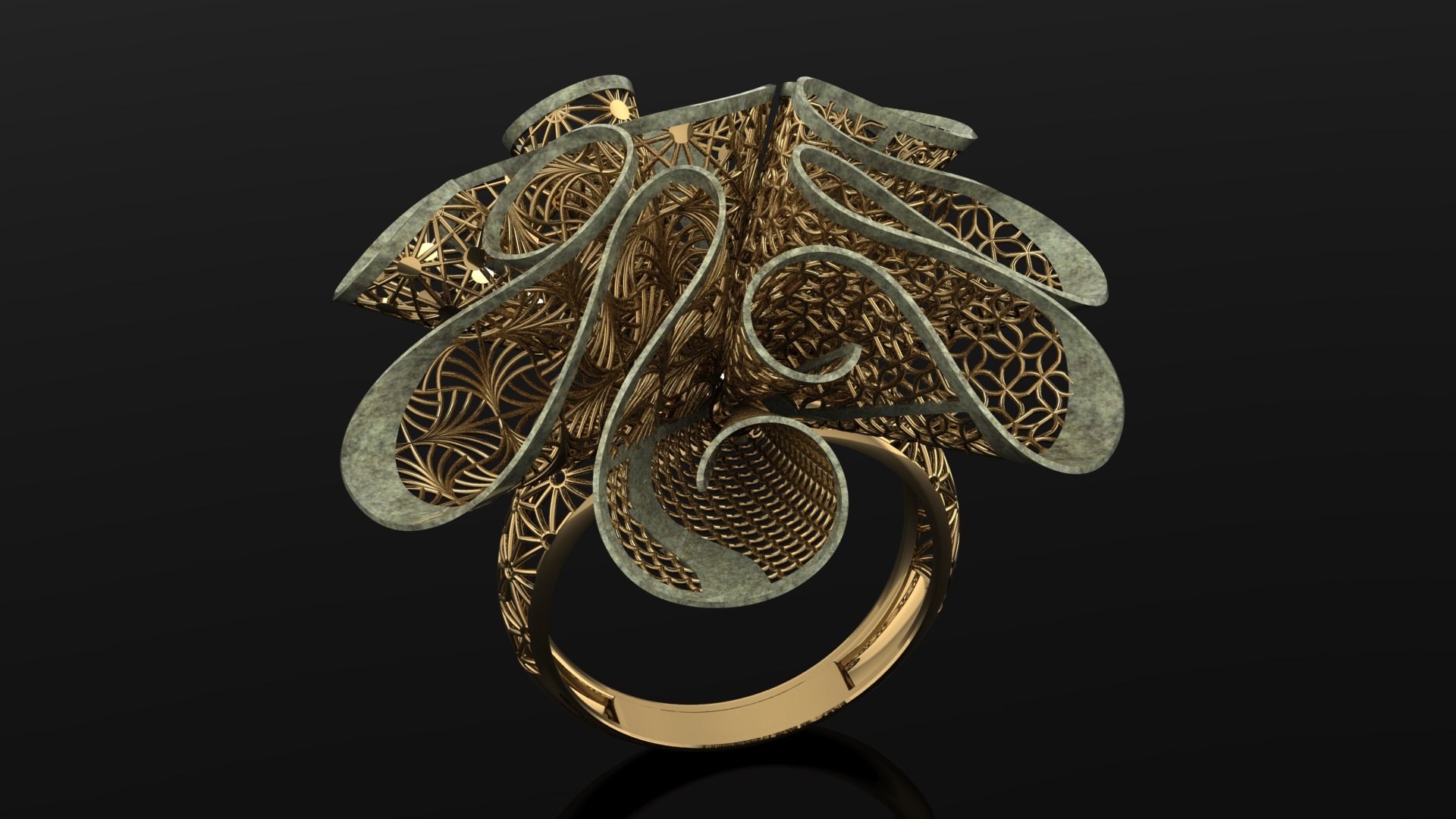 3D gold ring model - TurboSquid 1698764