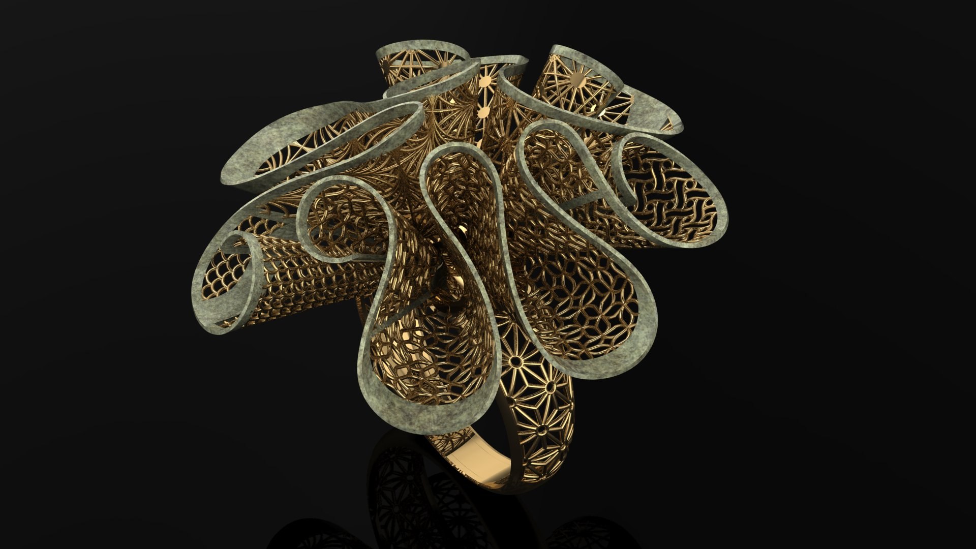 3D gold ring model - TurboSquid 1698764