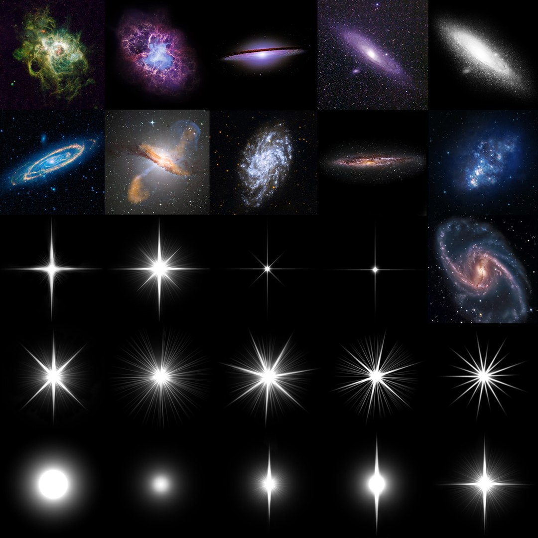 3ds max particle star galaxy