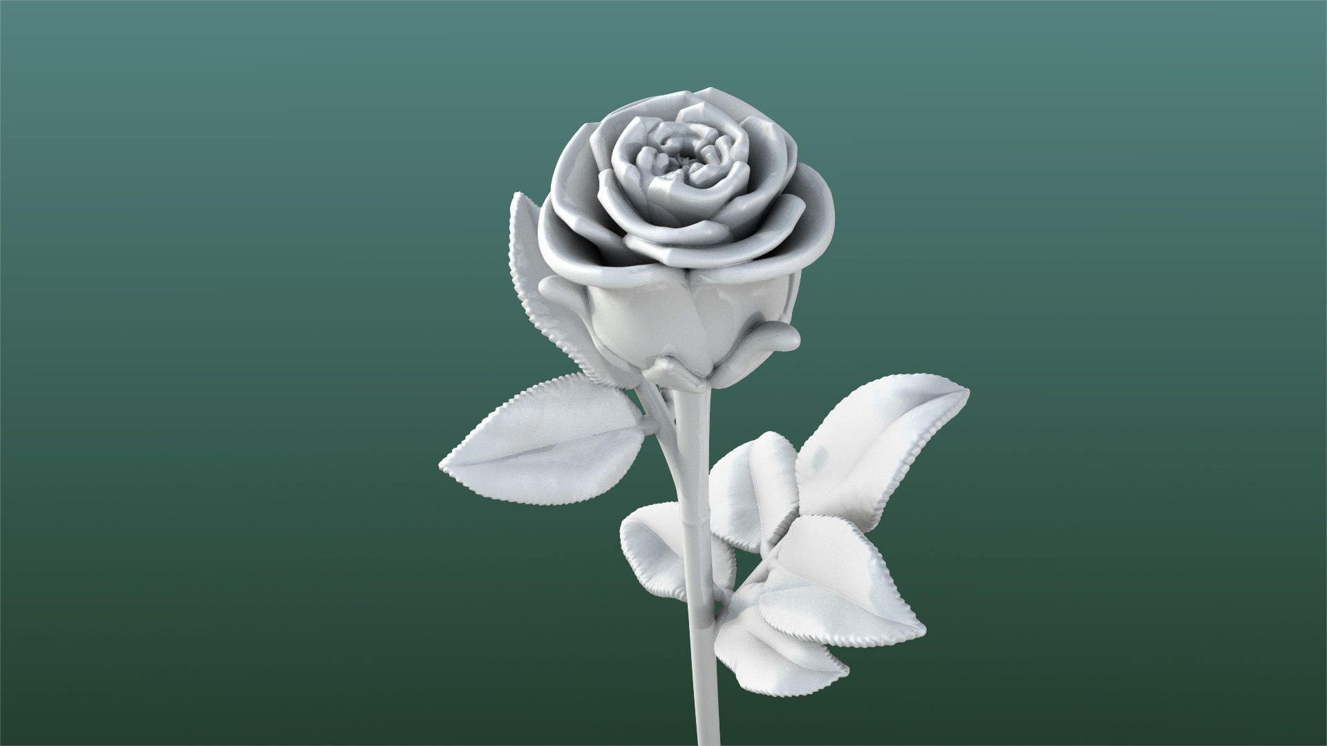 3D Rose Printable - TurboSquid 2125183