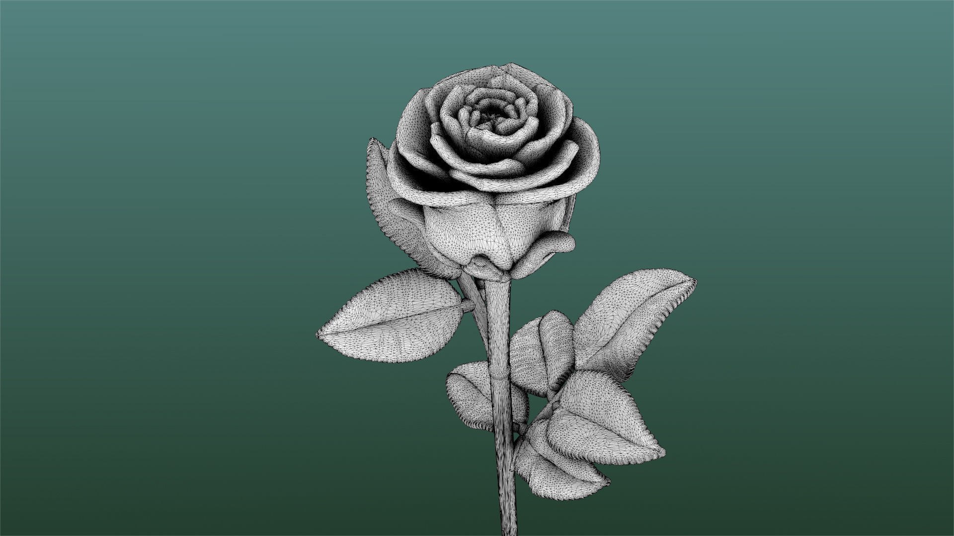 3D Rose Printable - TurboSquid 2125183