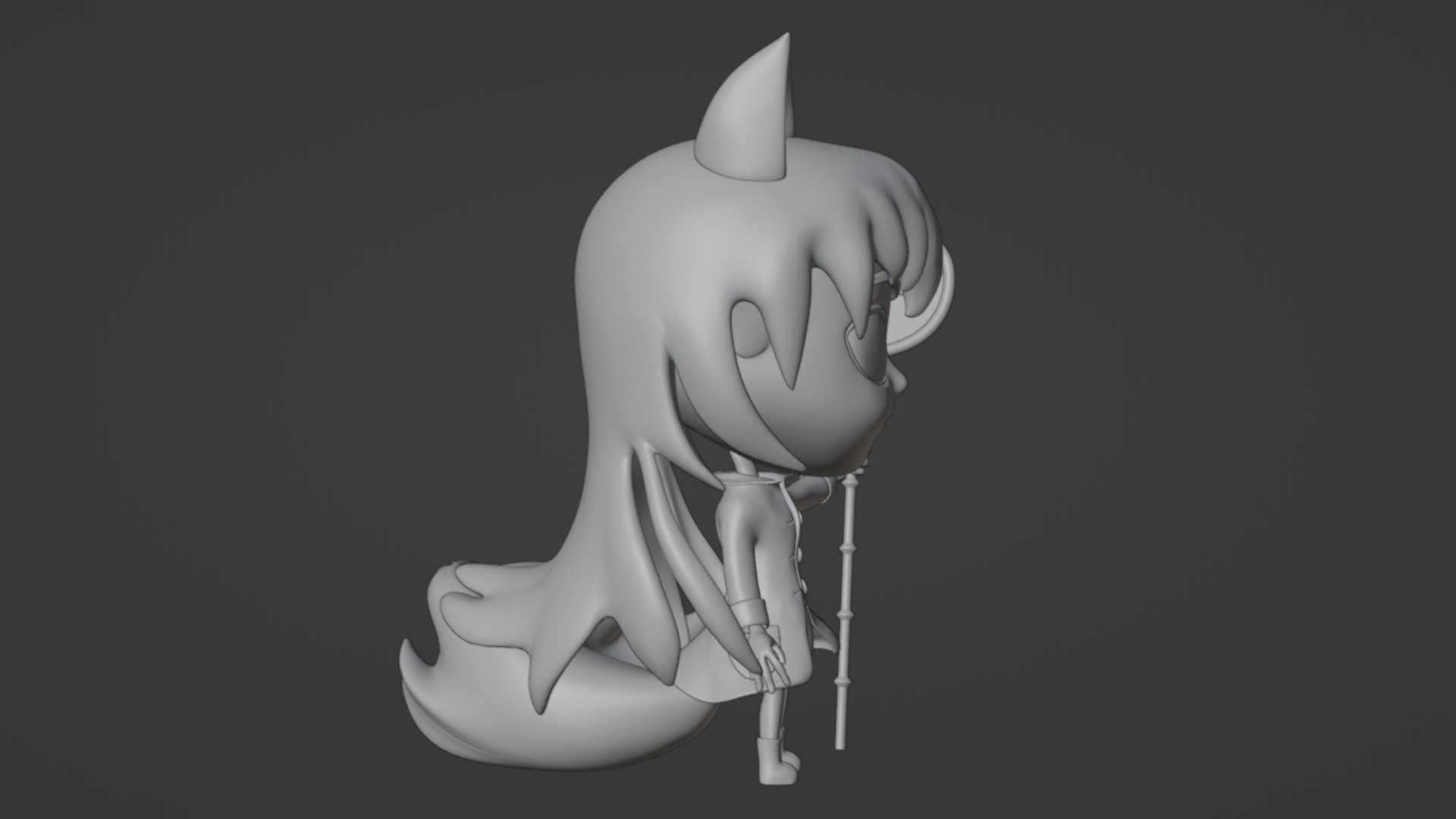 Fox Girl Mascot 001 3D Model - TurboSquid 2227981