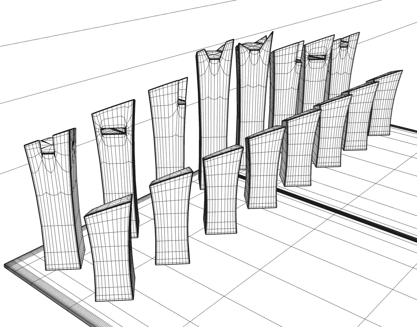 Minimalist Chess Set Concepts 3D Model - TurboSquid 2009030
