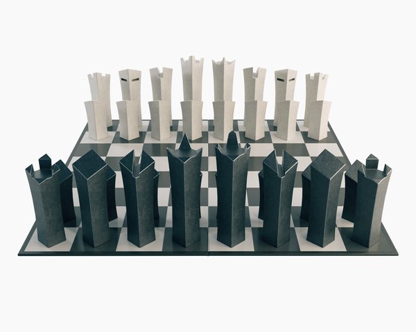 modelo 3d Minimalist Chess Set Concepts - TurboSquid 2009030