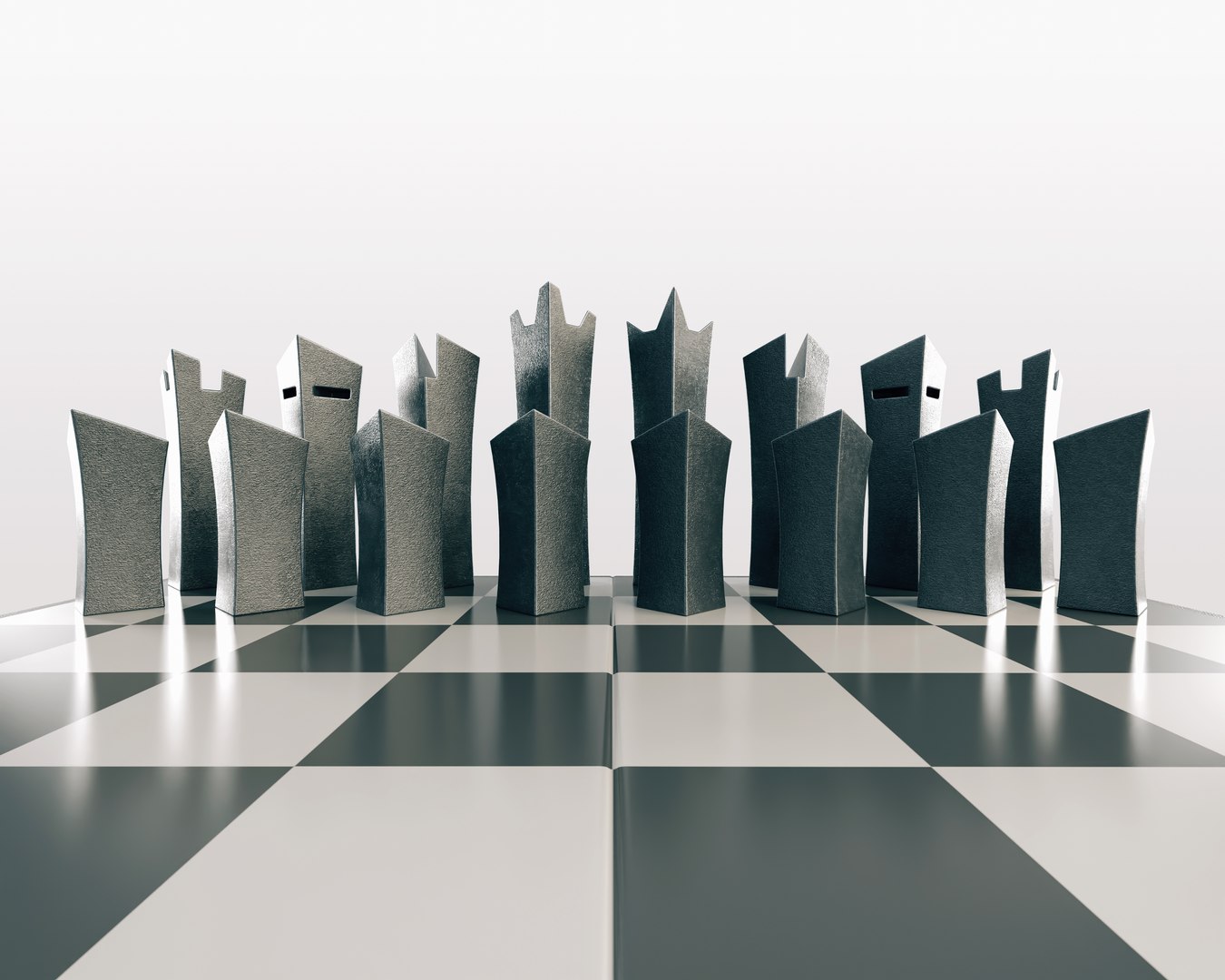 Minimalist Chess Set Concepts 3D Model - TurboSquid 2009030