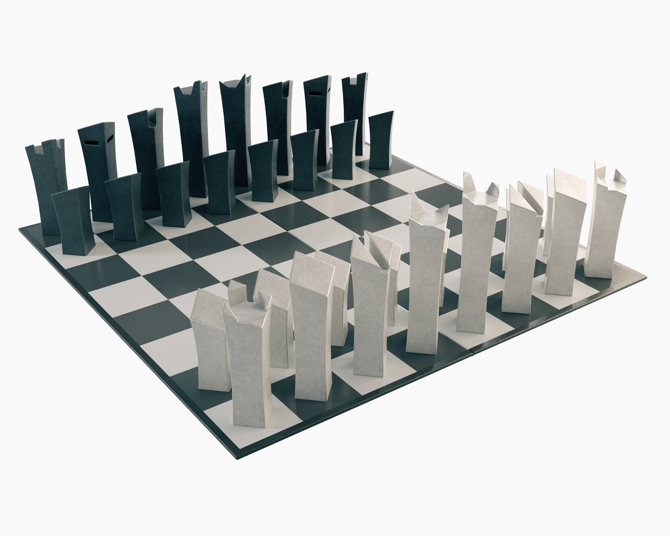 Minimalist Chess Set Concepts 3D Model - TurboSquid 2009030