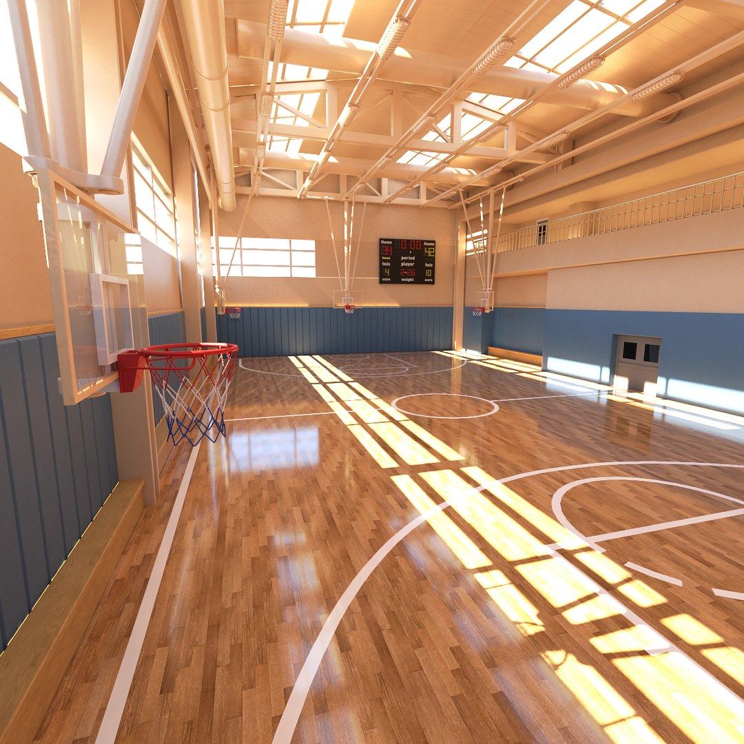 Photorealistic Basketball Court 3D Model - TurboSquid 1366274