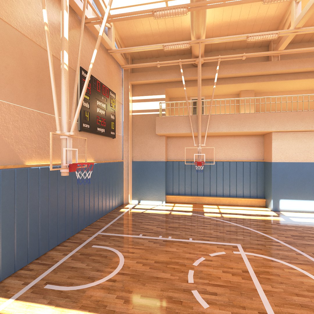 Photorealistic Basketball Court 3D Model - TurboSquid 1366274