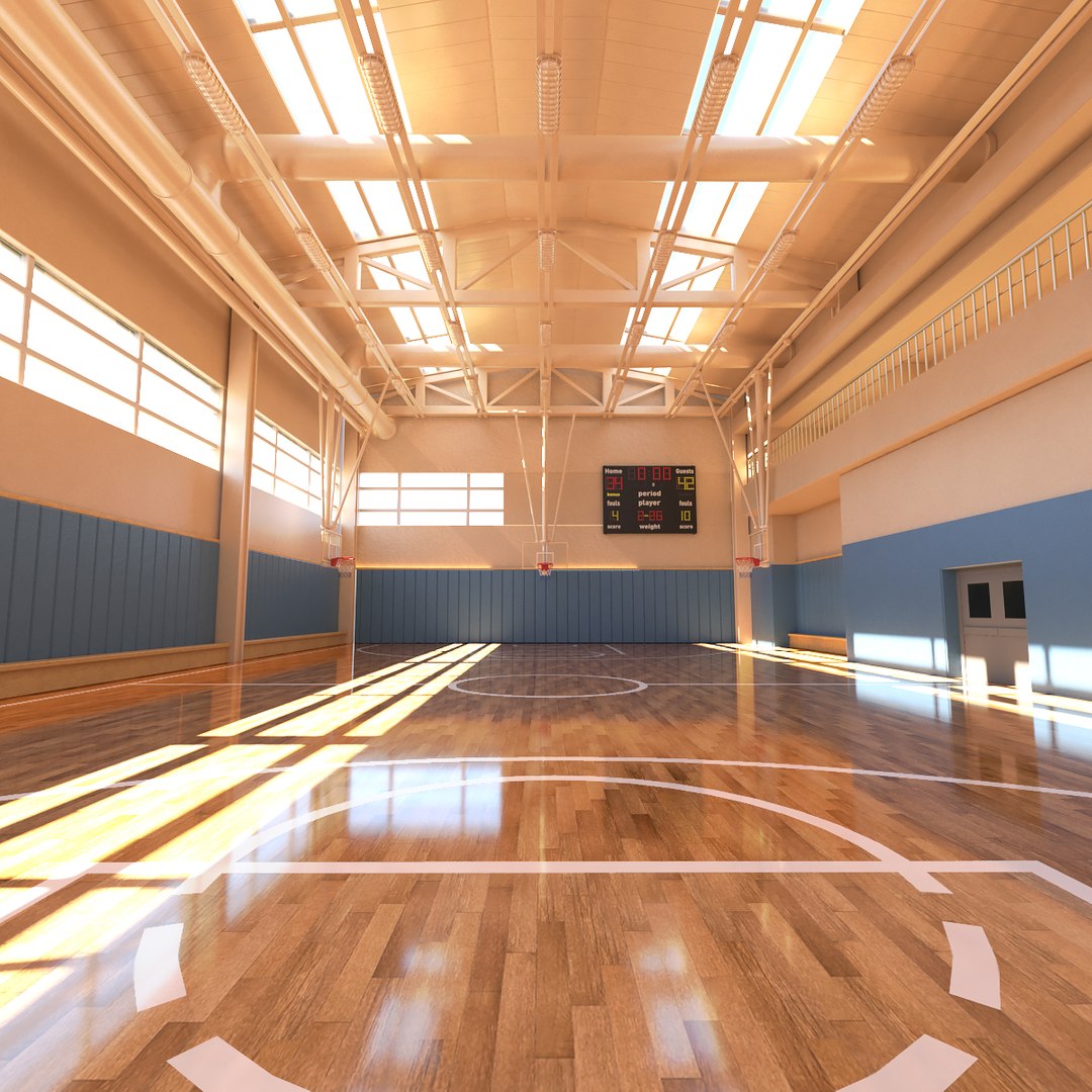Photorealistic Basketball Court 3D Model - TurboSquid 1366274