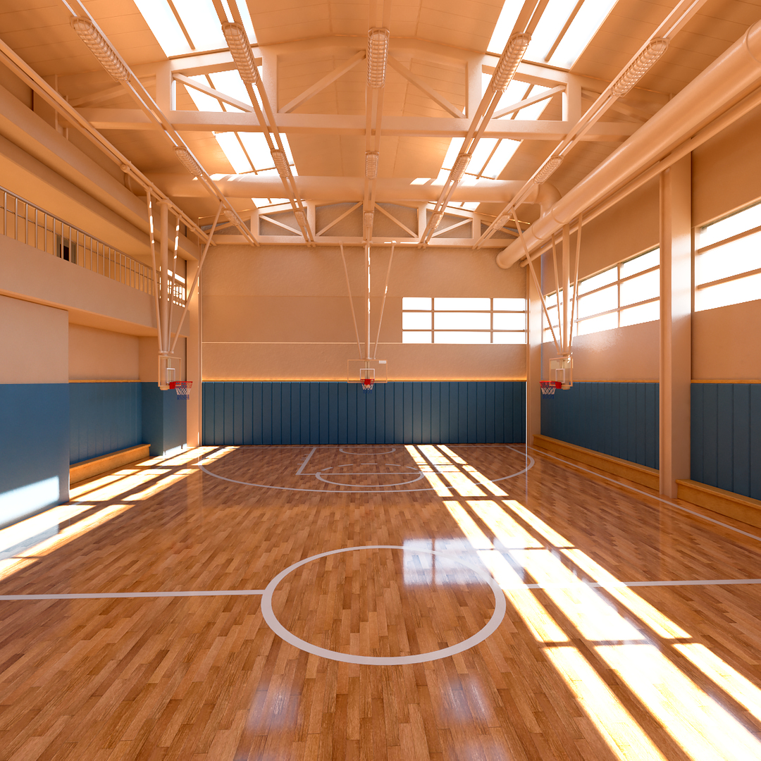 Photorealistic Basketball Court 3D Model - TurboSquid 1366274