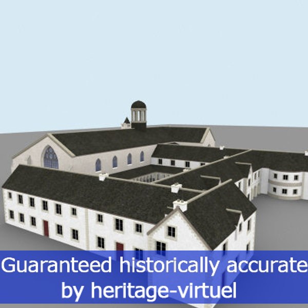 3d historic religious convent