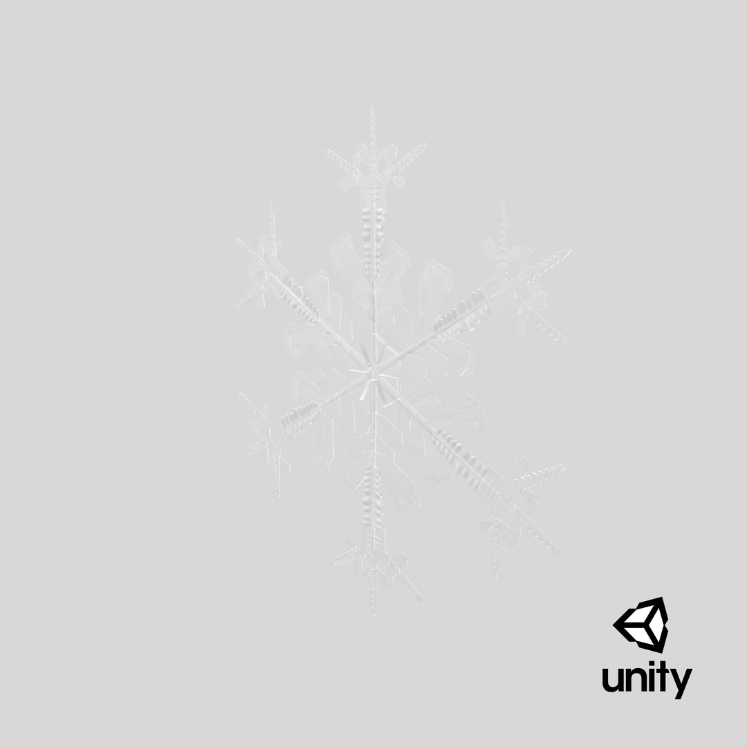 3d model snowflake 4