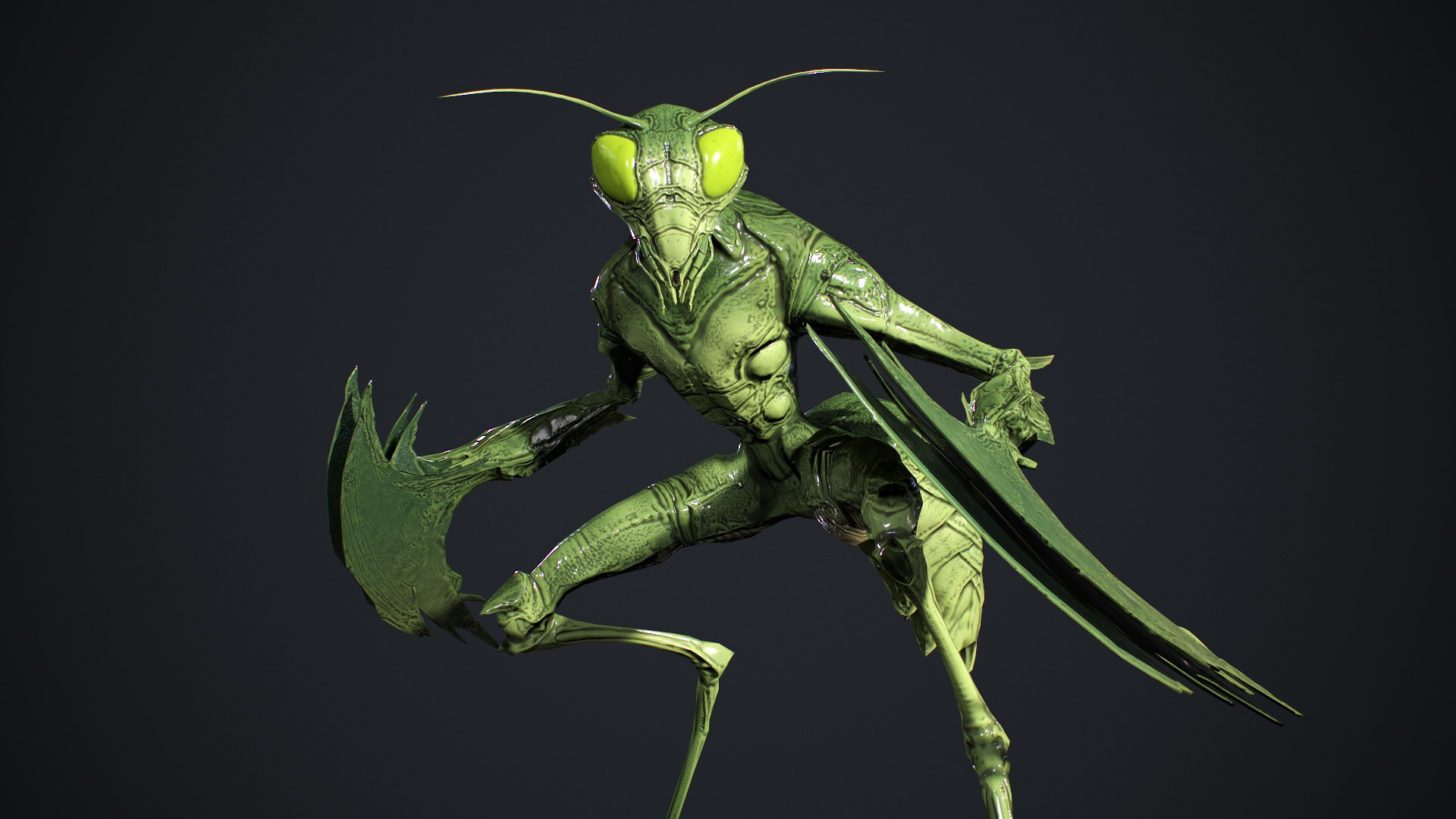3D Insect Creature 2 Model - TurboSquid 1968852
