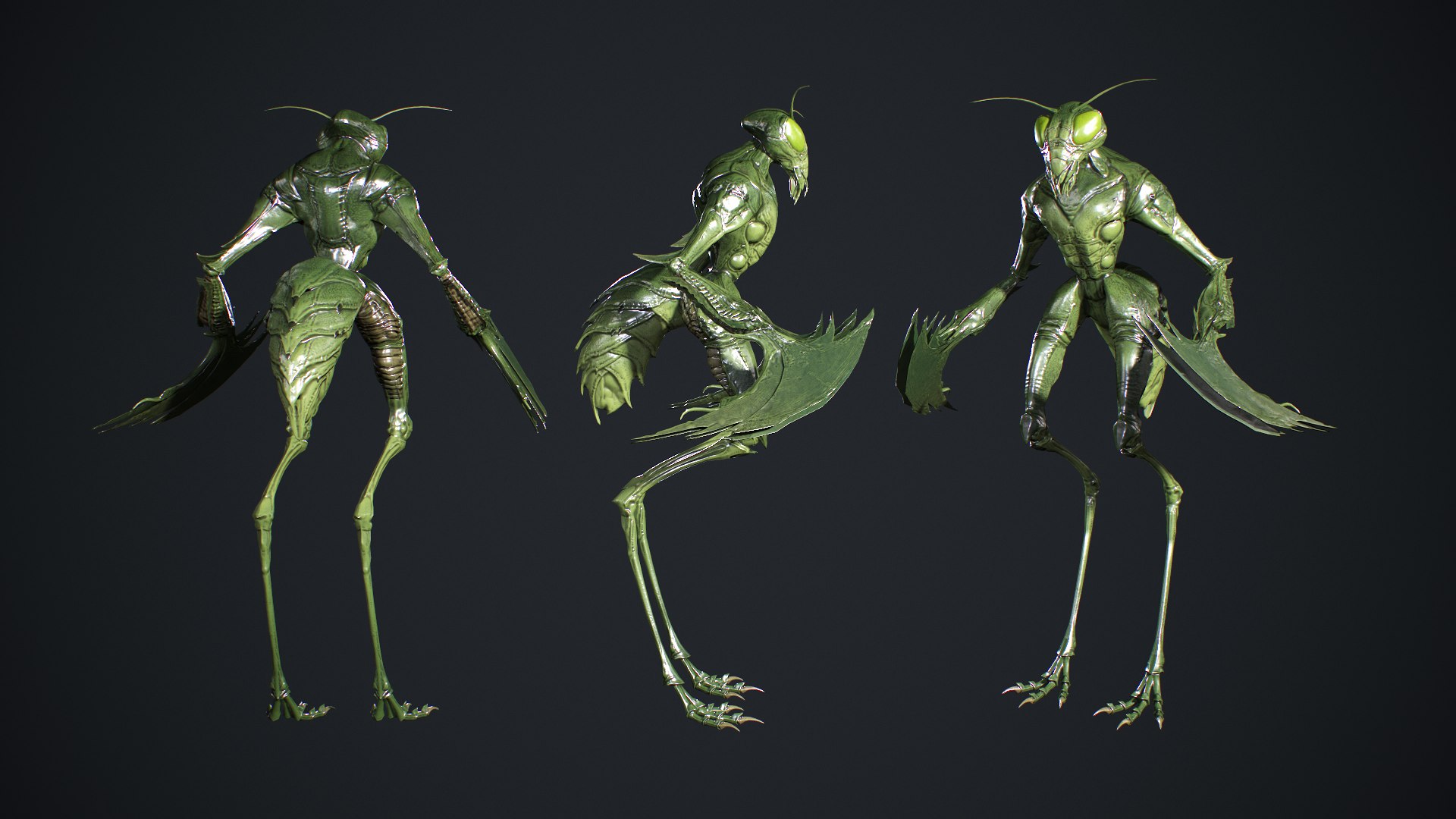 3D Insect Creature 2 Model - TurboSquid 1968852