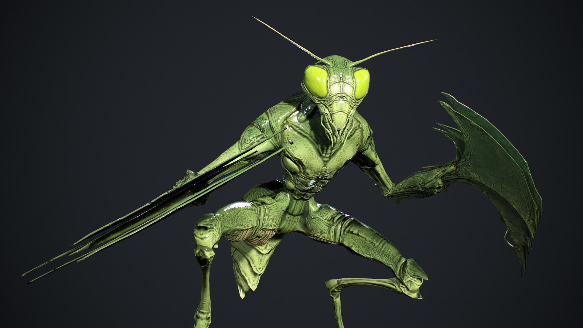 3D Insect Creature 2 Model - TurboSquid 1968852