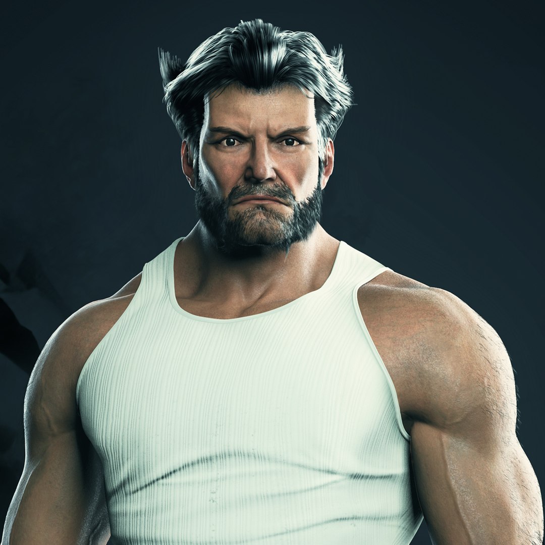 3d model realistic wolverine
