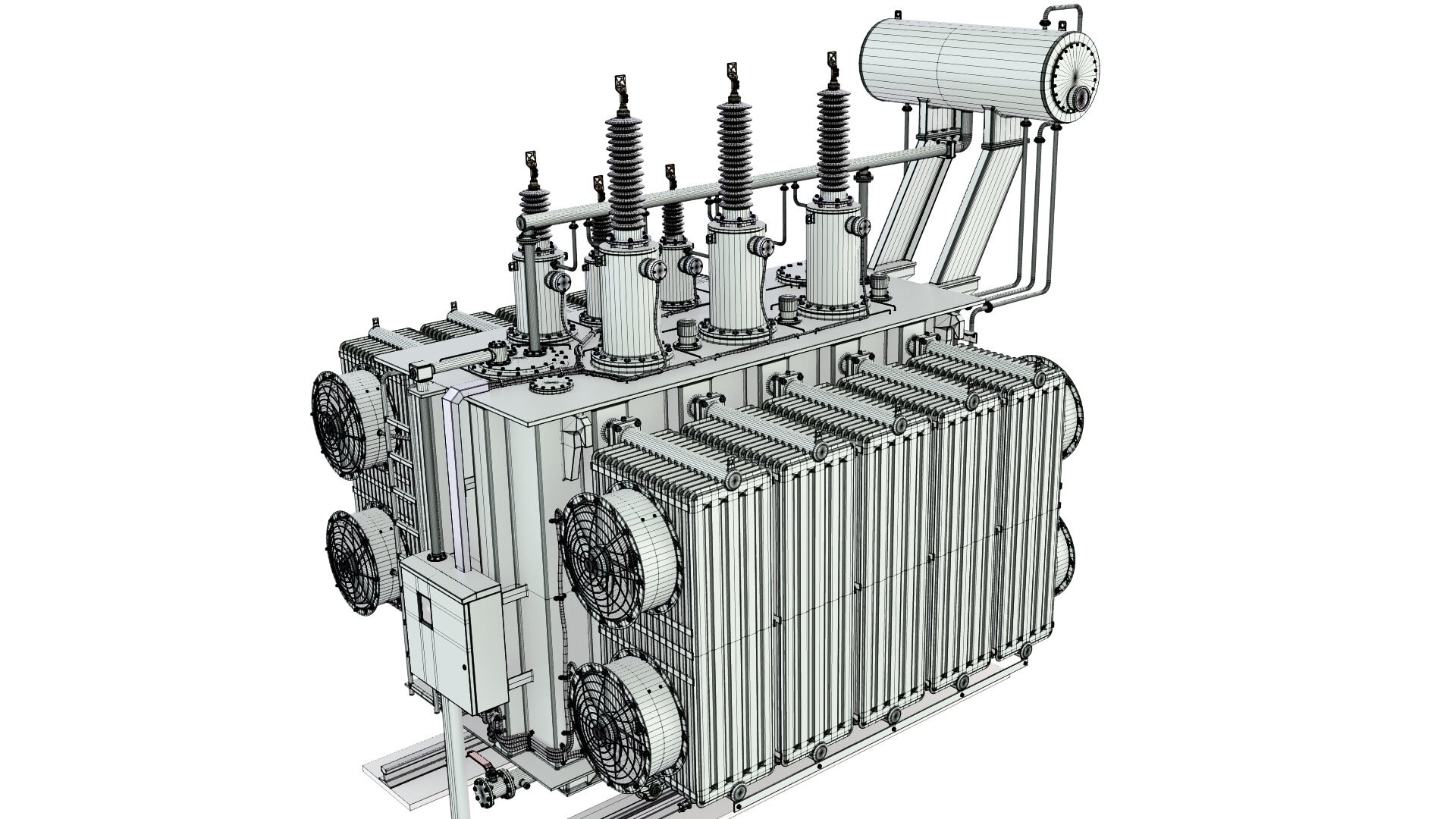 3D transformer power distribution - TurboSquid 1692636